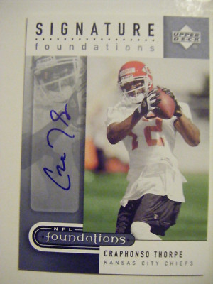 CRAPHONSO THORPE signed FLORIDA STATE 2005 Upper Deck football card ...
