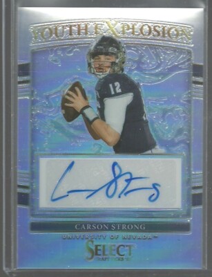 Carson Strong 2022 Panini Select Draft Picks Youth Explosion PRIZM ...