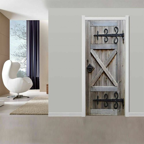 3D Door Stickers Wall Murals Decals Wallpaper Self Adhesive Vinyl Art ...