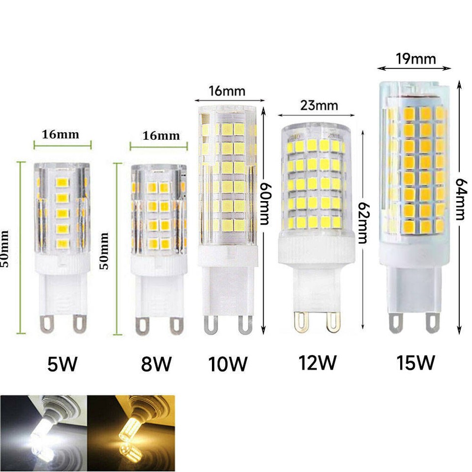 G9 E14 E27 B22 LED Corn Light Bulbs 5W 8W 10W 15W 5730 SMD White Lamp ...