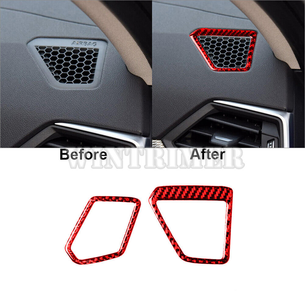 For BMW 3Series G20 G28 Red Carbon Fiber Interior Full Kit Cover Trim ...