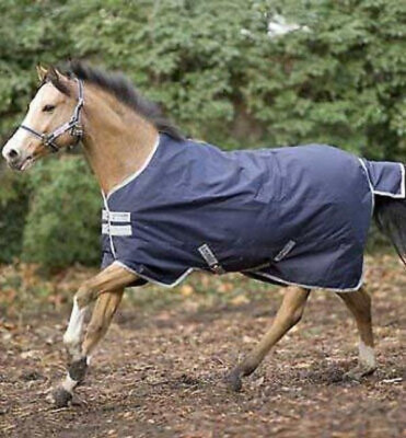 Horseware Amigo Turnout Bravo12 Medium Weight 250g 1200D Navy Silver ...
