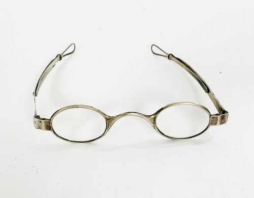 Antique 1840'S coin silver spectacles made by B. Miller Providence R.I ...