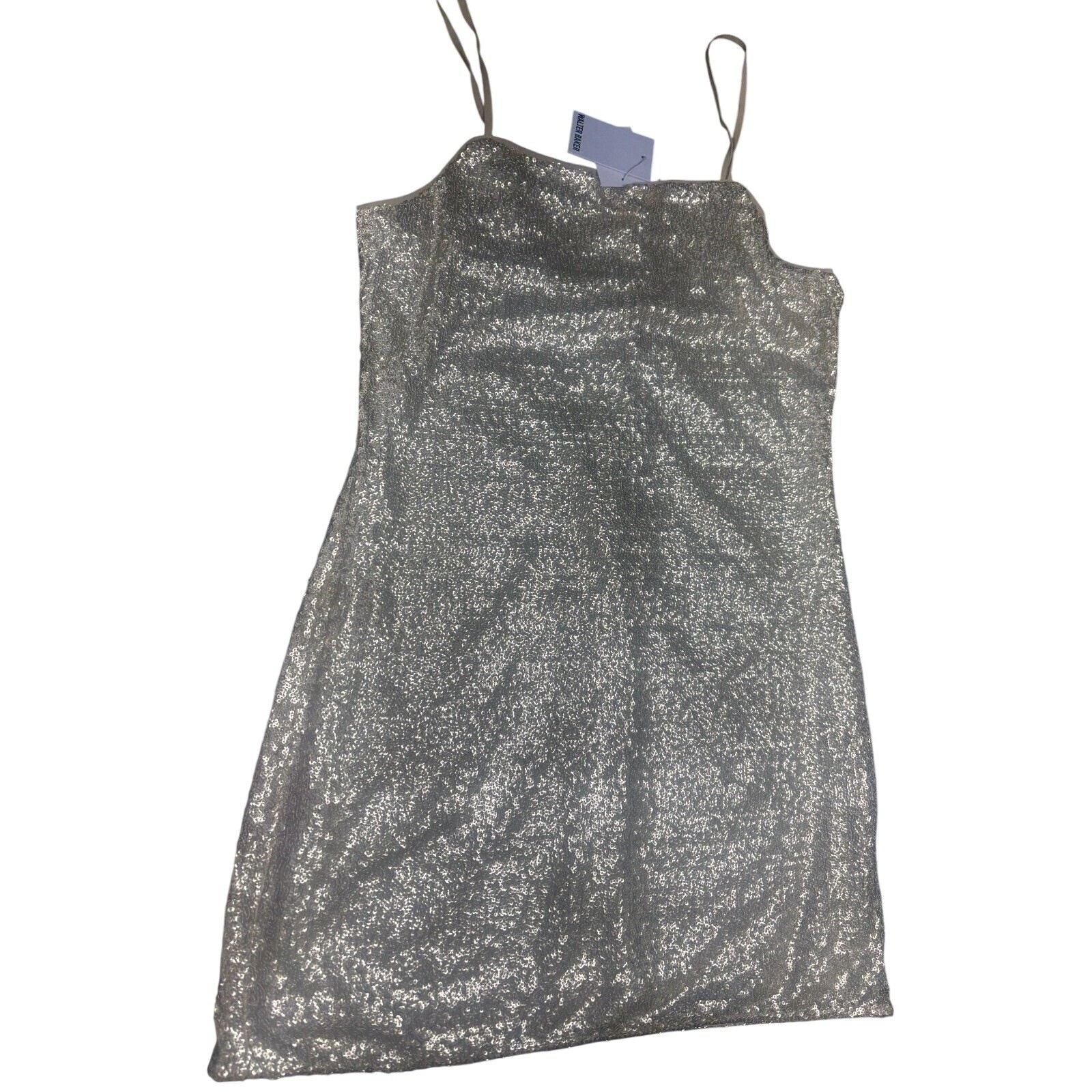Walter Baker Mini Dress Womens 10 Gold Rush Sequin Maya Sleeveless ...