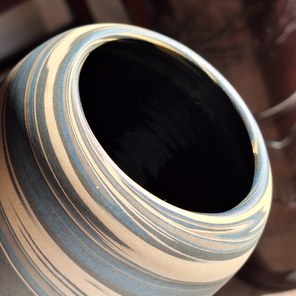 Antique First Art Mark Niloak Mission Swirl Vase 9" | eBay