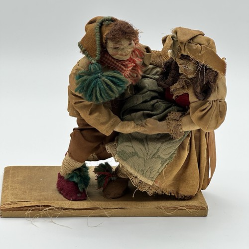 Vintage European Cloth or Paper Mache? Dolls Folk Art Handmade Vintage ...