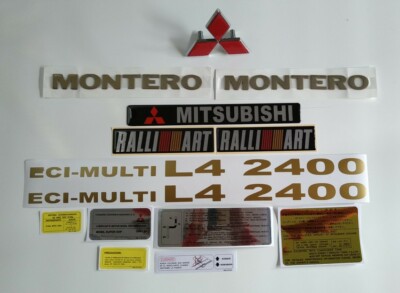 MITSUBISHI MONTERO/ PAJERO decals and EMBLEMS | eBay
