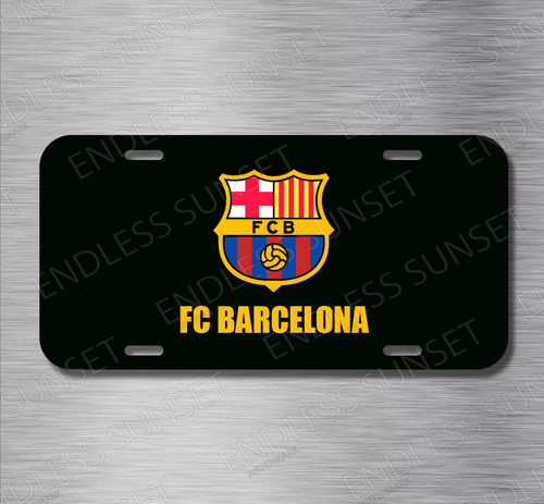 Barcelona F.C. Futbol Soccer Foot Ball League License Plate Front Auto ...