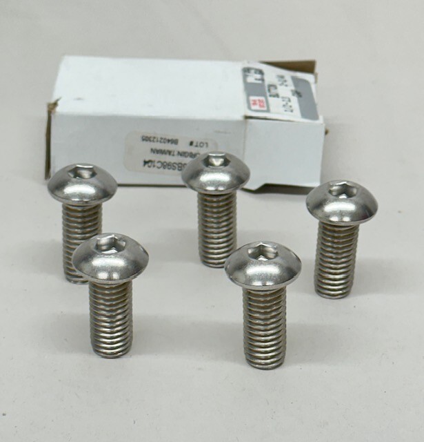 1/2-13 Button Head Allen Hex Drive Cap Screws Stainless Steel Qty 5 1 1 ...