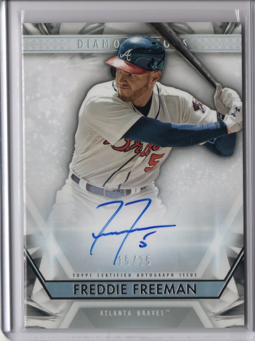 2019 Topps Diamond Icons - Diamond Icons Autographs #DIA-FF Freddie Freeman /25 (AU) for sale ...