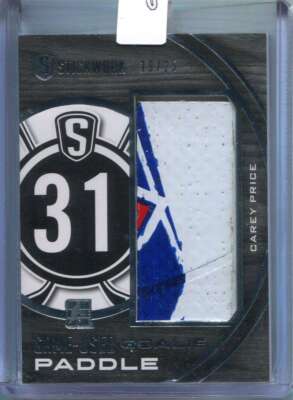 2015-16 ITG Stickwork Game Used Goalie Carey Price Stick Stick Paddle ...