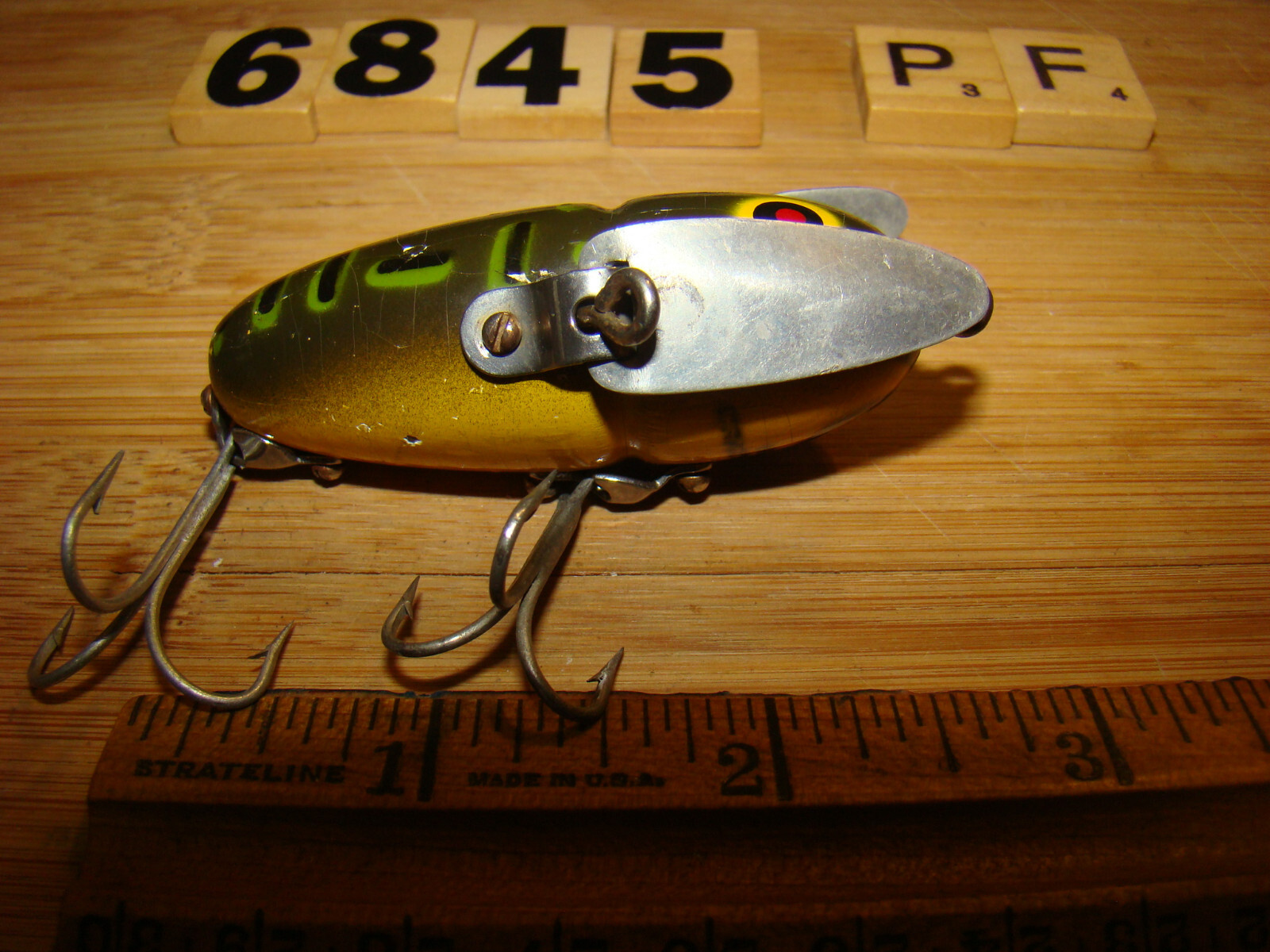 U6845 PF HEDDON WOODEN CRAZY CRAWLER FISHING LURE | eBay
