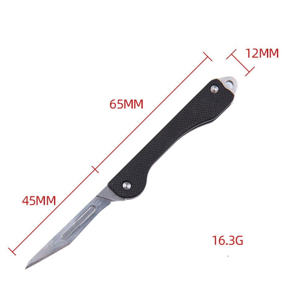 Carbon Fiber Pocket Scalpel Folding Blade Knives Utility Knife Outdoor ...