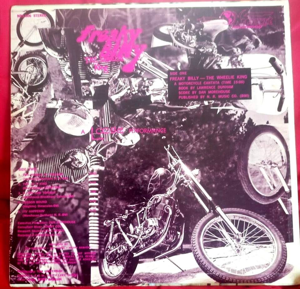 Freaky Billy The Wheelie King Loose LP 1969 Mint- USA First Pressing | eBay