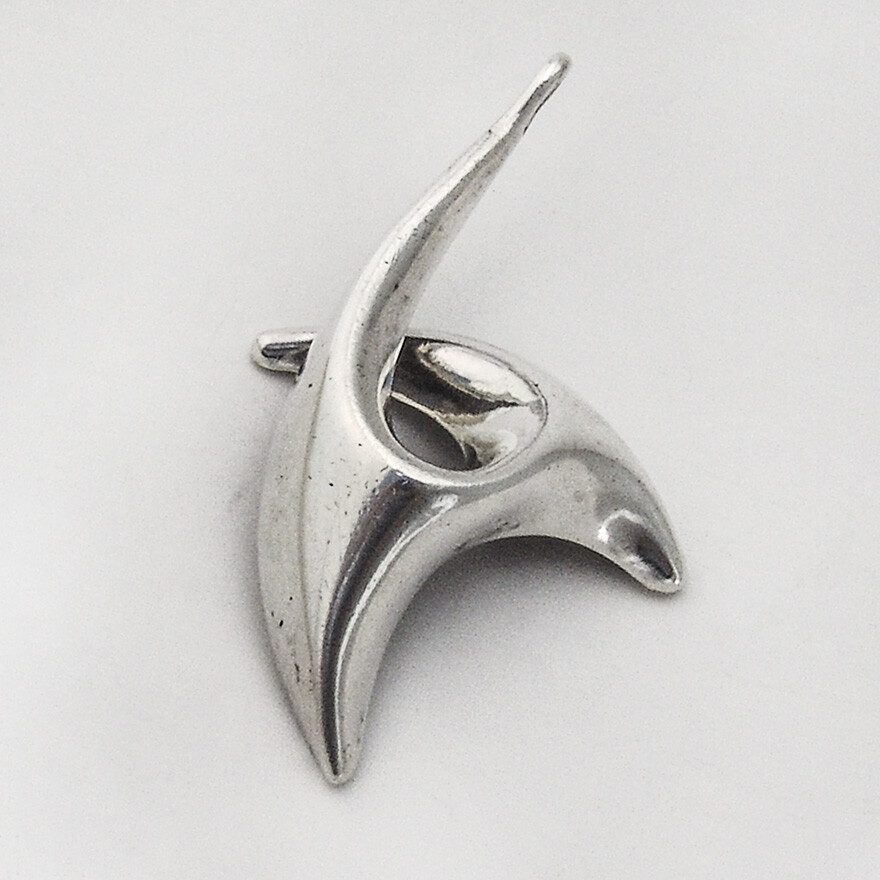 Handmade Modernist Abstract Pendant Hasken Sterling S… - Gem