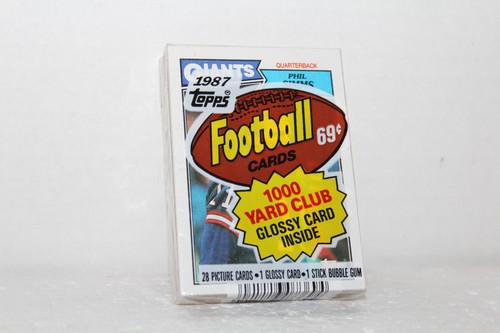 1987 Topps Football Factory Sealed Cello Pack PHIL SIMMS ON TOP | eBay