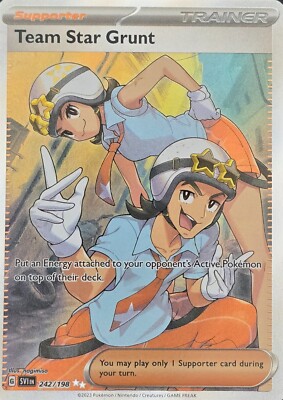 Pokémon TCG Team Star Grunt Scarlet & Violet BASE Set 242/198 Holo ...