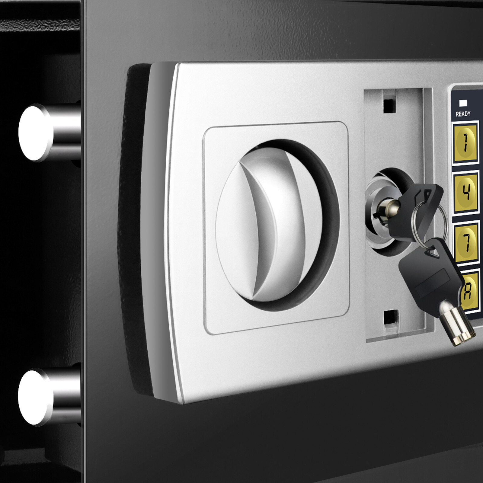 8.5L SOLID STEEL SAFE HEAVY DUTY FIREPROOF HOME OFFICE MONEY CASH ...