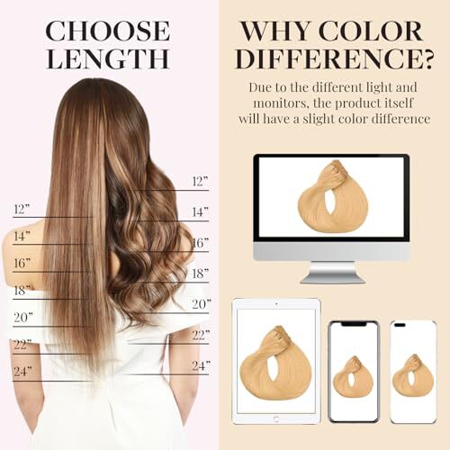 Clip in Hair Extensions Real Human Hair,75g 5pcs 16 Inch-75g #27 Beige ...