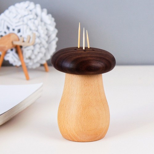 Toothpick Stand Solid Table Decor Lovely Mushroom Toothpick Storage ...
