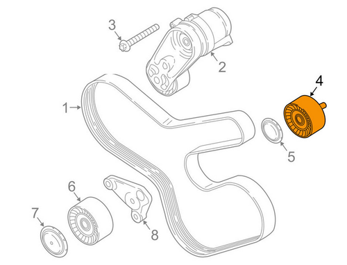 BMW M4 F82 Belt Tensioner Pulley 11288604267 8604267 3.0 Petrol GENUINE ...