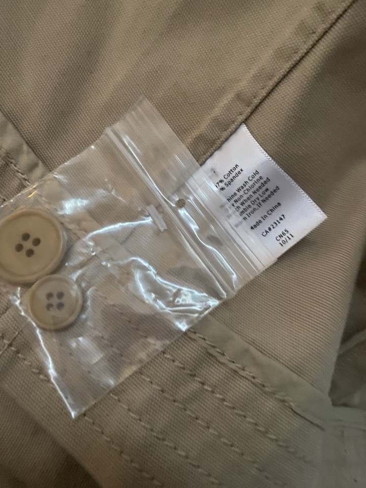 Talbots Woven Soft Canvas Utility Style Blazer Tan Grace Fit 22W NWT | eBay