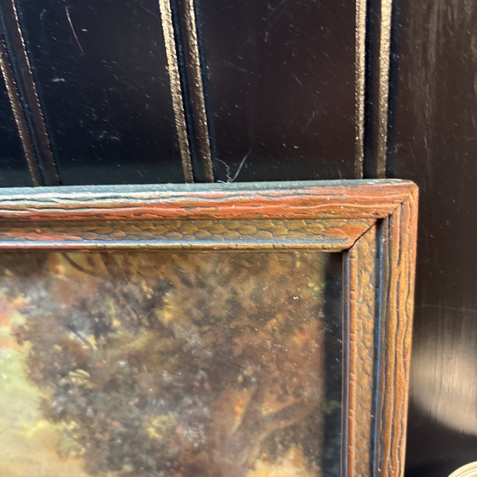 Vtg 1920’s? A. Atkinson Fox Woman Sitting On Porch Railing Sunset Print ...