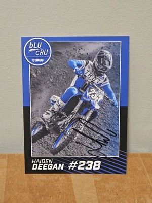 SIGNED 2023 Haiden Deegan #238 Rookie Card THOR Motocross Trading Card ...
