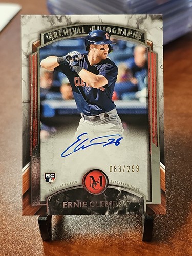 2022 Topps Museum Collection Ernie Clement Archival Autograph /299 RC # ...
