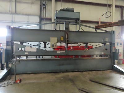 15 Ton 20' Hydraulic Press Brake Punch C-Frame 11-Hole Steel Hole Punch ...