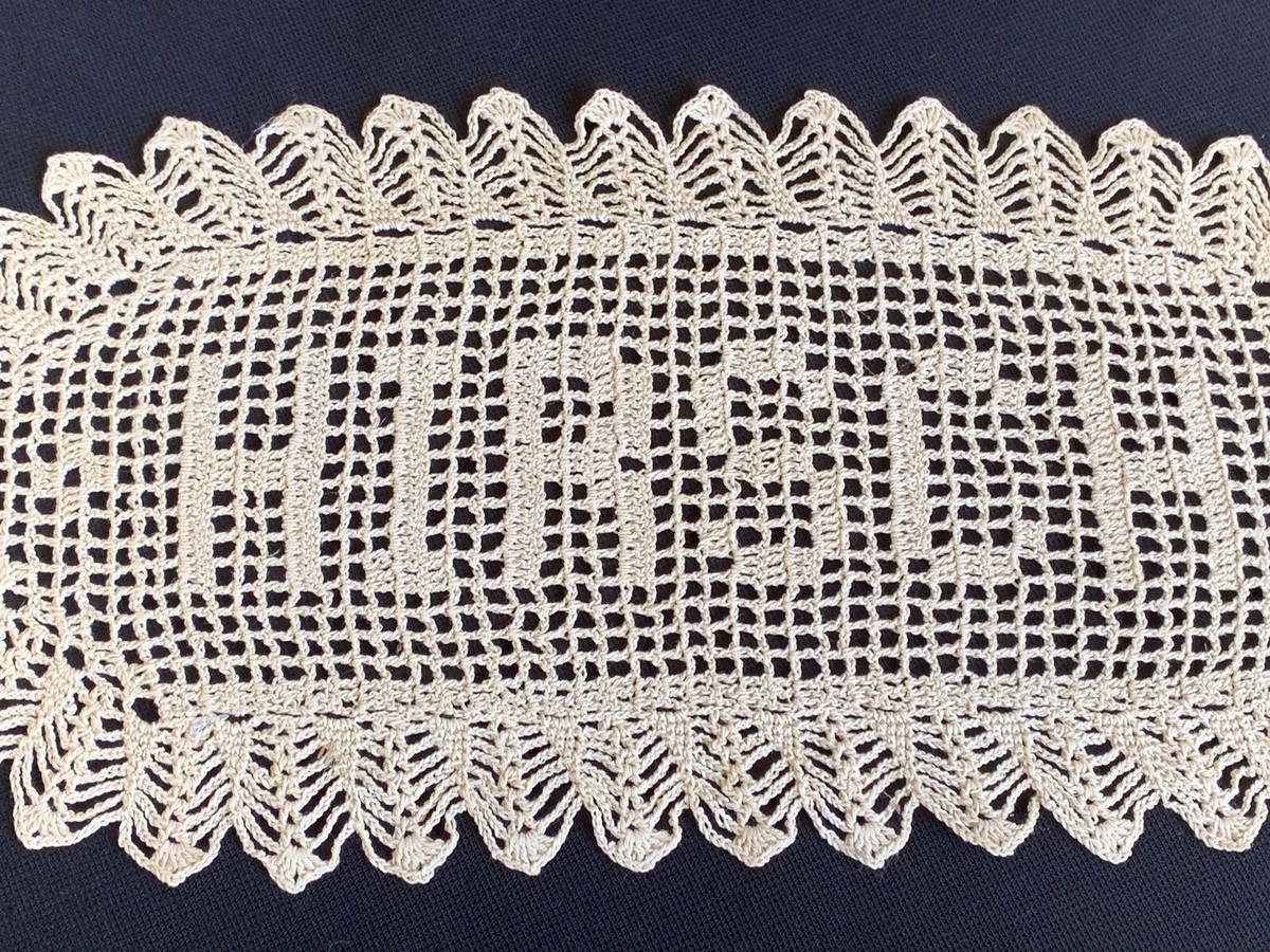 Free Crochet Name Doily Pattern Crochet Name Doily Products For Sale