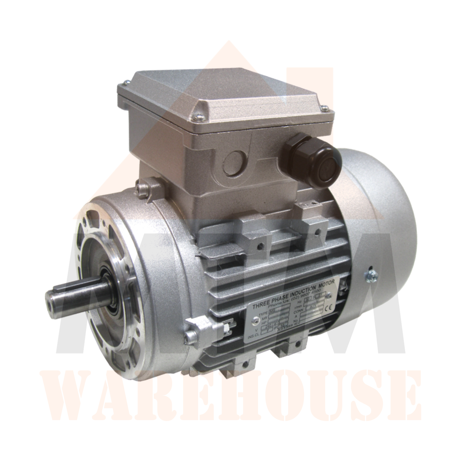 Three Phase Electric Motor 415V 0.55 kW 0.75 HP 2800rpm 2 Pole IMB3 ...