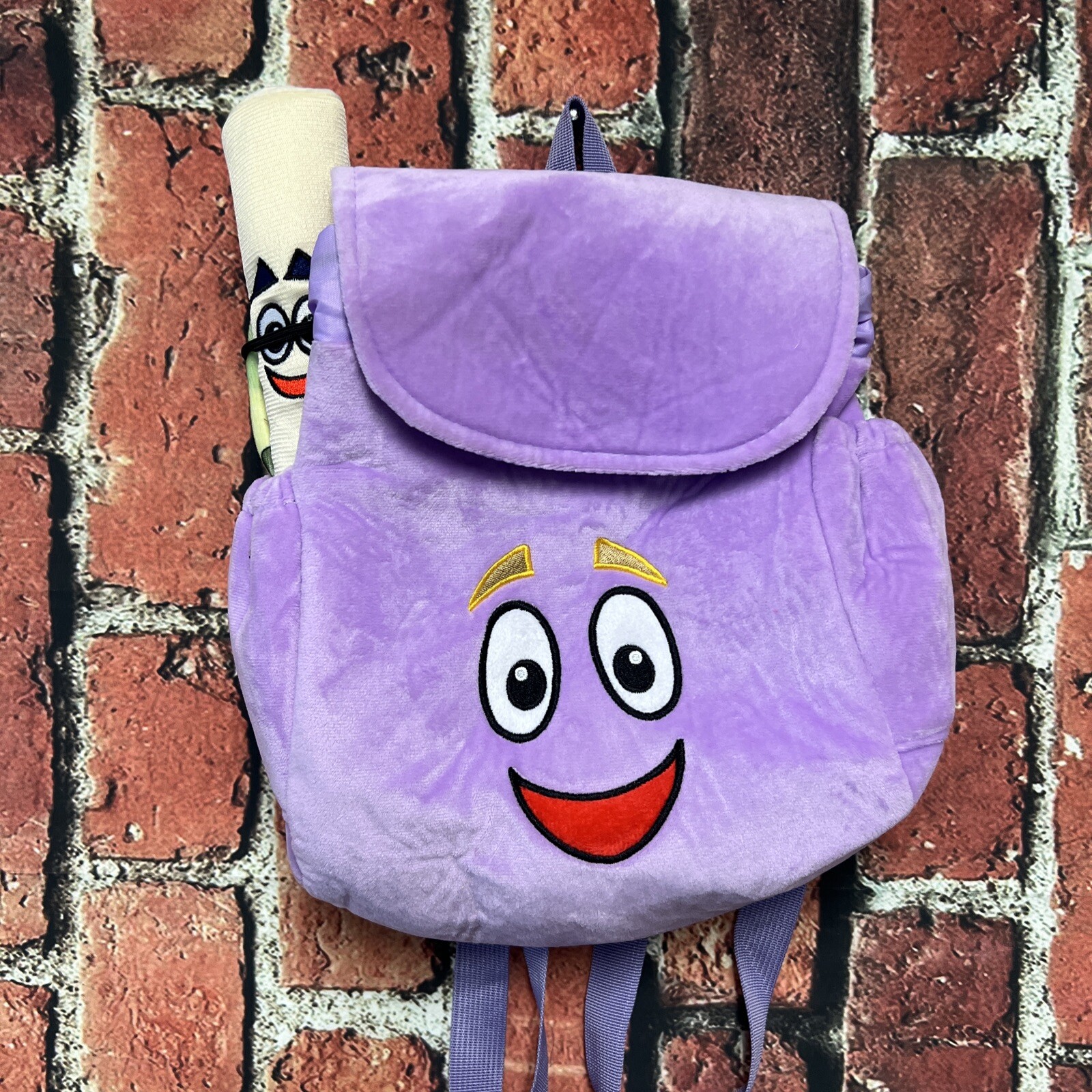 Nickelodeon Purple Dora The Explorer Mr. Face Plush 1… - Gem