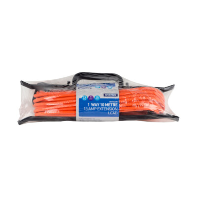 10M,15M,25M HEAVY DUTY ORANGE EXTENSION LEAD CABLE 13 AMP 1 WAY 1 ...