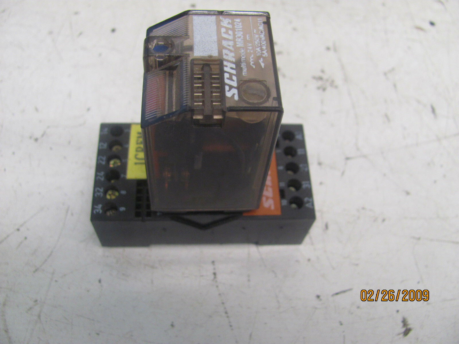 SCHRACK MR301024 RELAY /SCHRACK MR78700 BASE | eBay