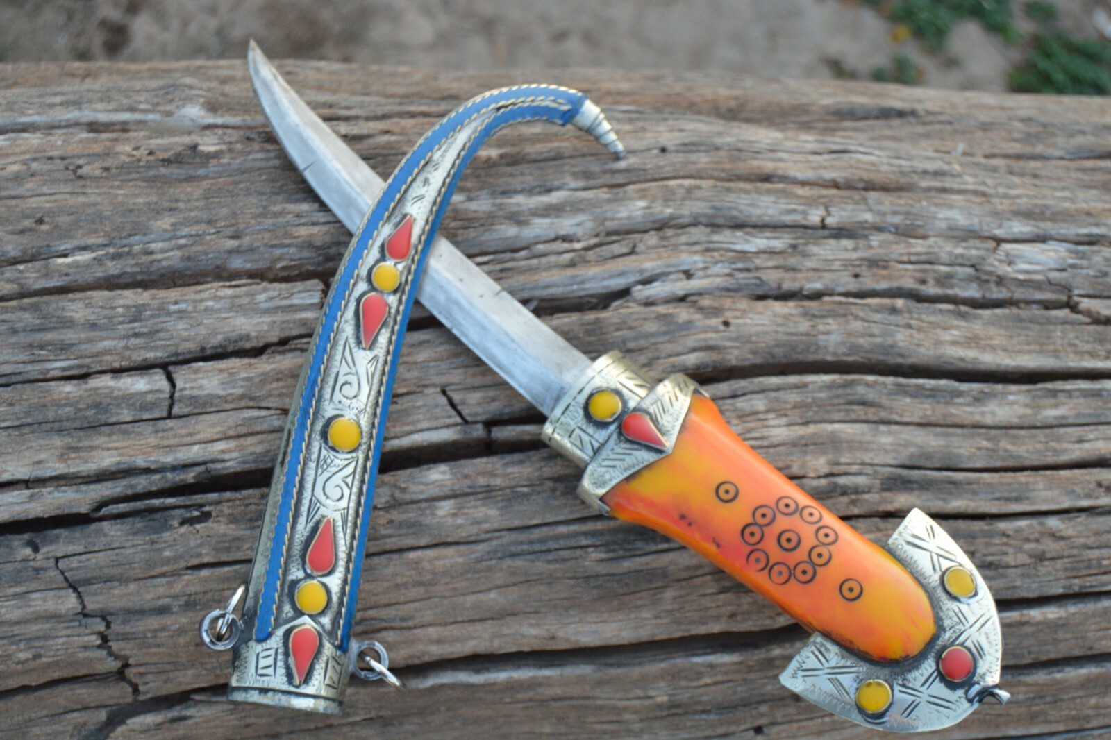 Moroccan Dagger Knife Koummya khanjar Jambya Islamic Handmade Arabic ...