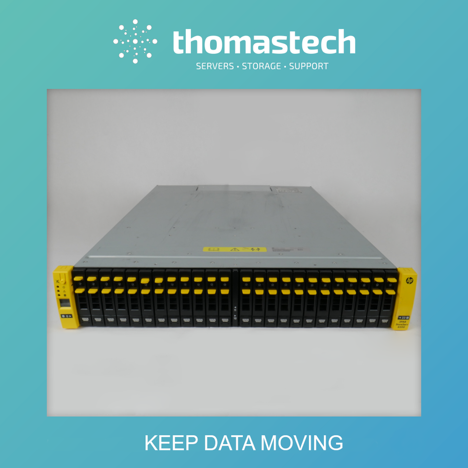 HPE K2Q36A 3PAR StoreServ 8200 2-Node w/ 12 x 1.8TB -4 x 3.84B SSD 1-Yr ...
