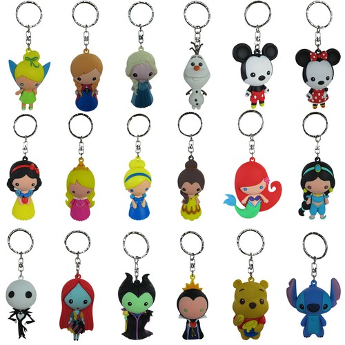 New Walt Disney 3-D Figural Key Chain Series 1 & Series 2 Collector's ...