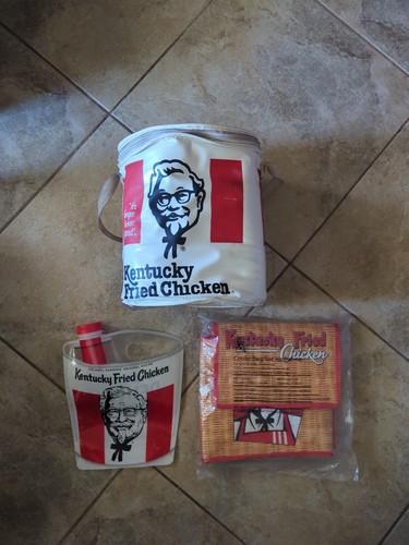 Vintage Kentucky Fried Chicken Vinyl Cooler Pepsi Cooler Collapsible ...