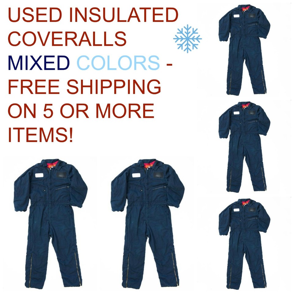 Used Coveralls Insulated Cintas Redkap Unifirst G&K etc MIXED COLORS | eBay