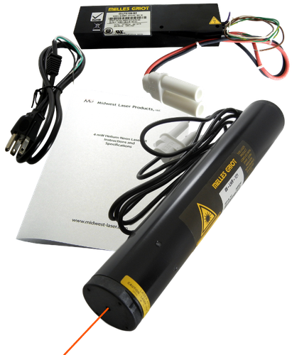 New Red Helium Neon HeNe Laser System 4mW Melles Griot 05-LHR-121 | eBay