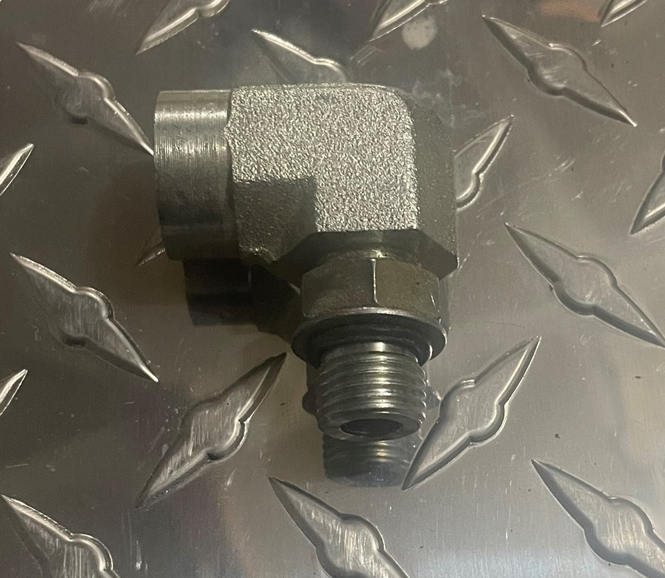 6815-08-08 1/2" MALE ORB X 1/2" FEMALE O-RING BOSS 90 DEGREE HYDRAULIC ...