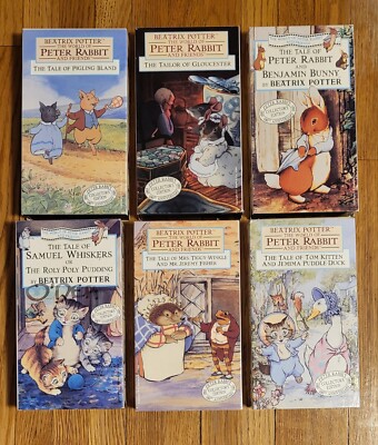 Beatrix Potter VHS Six tapes: 5 Peter Rabbit and 1 Samuel Whiskers | eBay