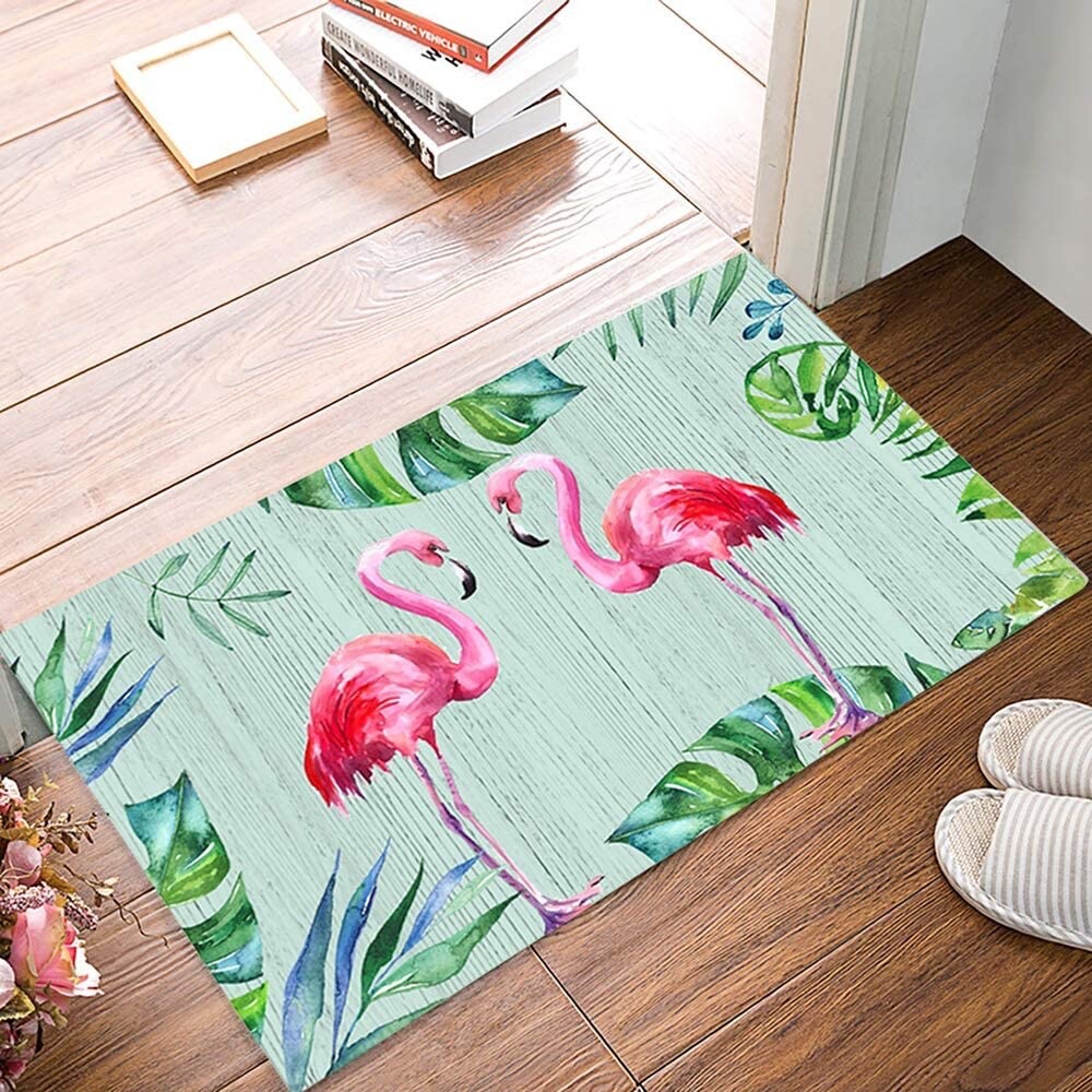 Flamingo Door Mat Indoor Entry Way Doormat for Front Door Patio Anti ...