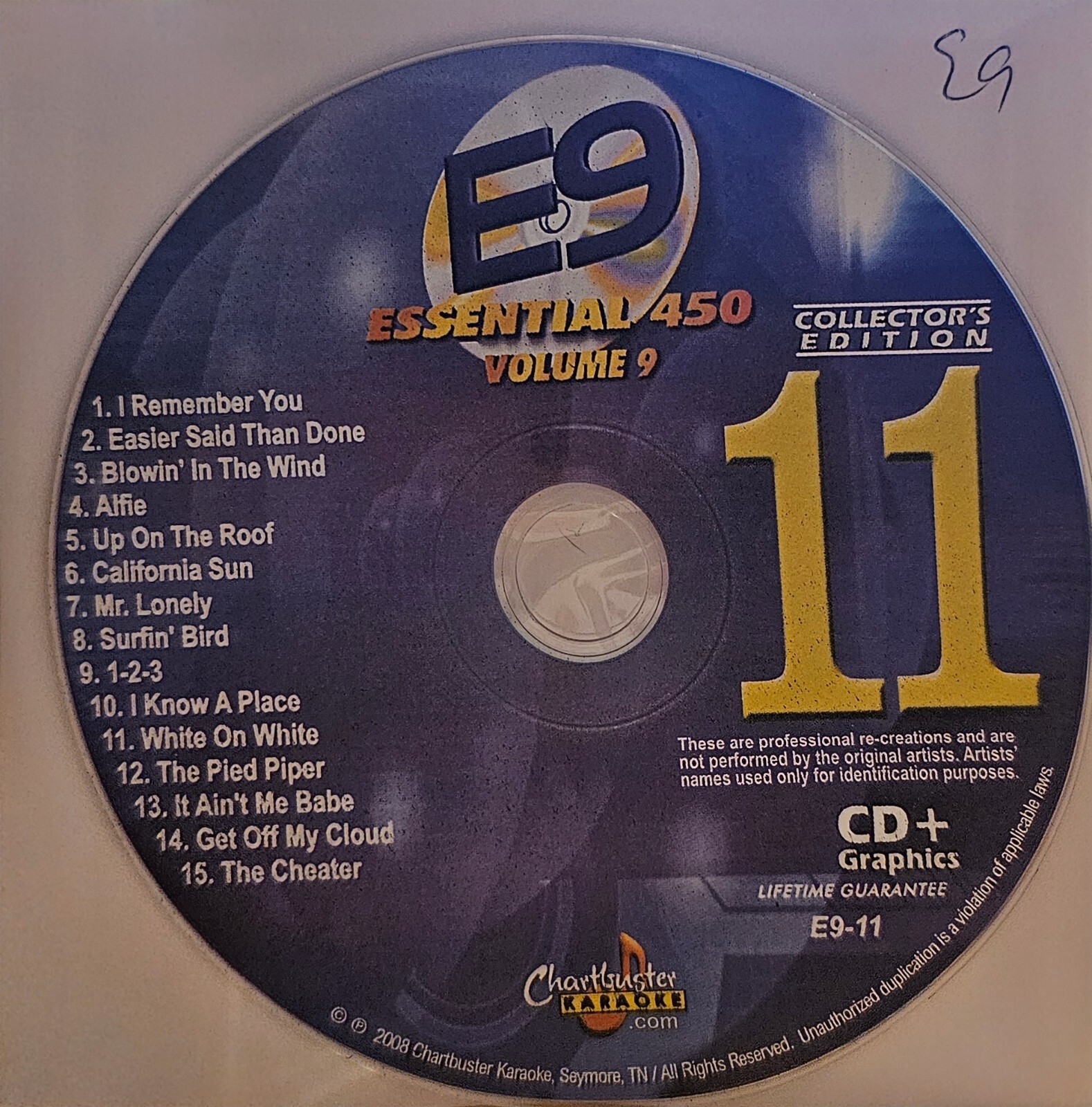 E9 11 ESSENTIAL 450 COLLECTION CHARTBUSTER KARAOKE CDG | eBay
