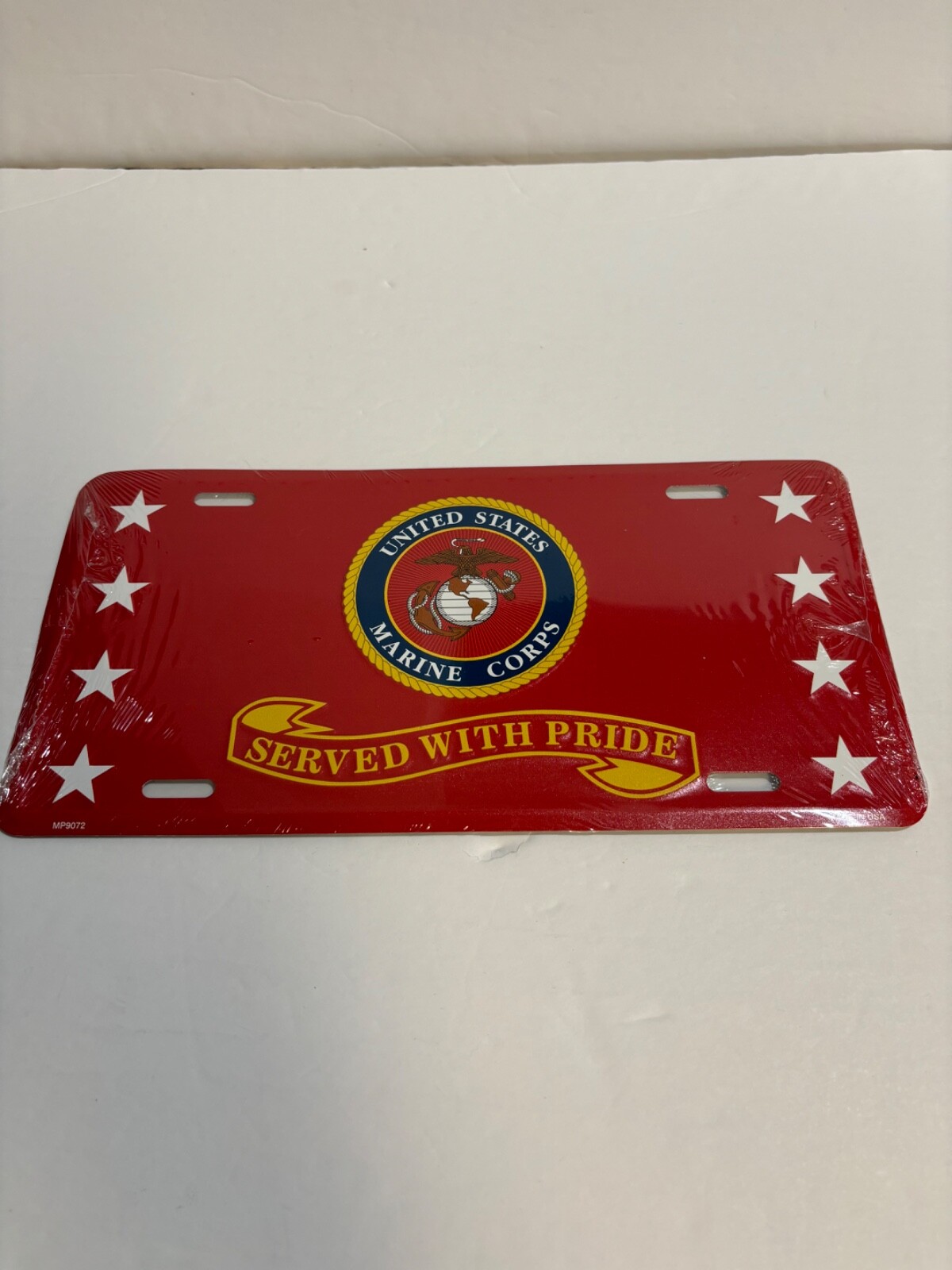 Marines Served With Pride Embossed Metal License Plate, Wall Decor, Man ...