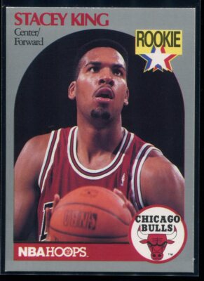 1990 NBA Hoops Basketball Stacey King #66 Chicago Bulls Rookie | eBay