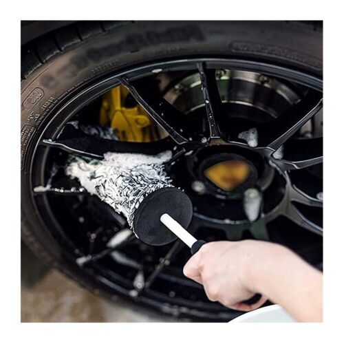 Microfibre Alloy Wheel Woolly Wand Wheel Brush Non Metal Car Washing ...