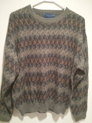 Vintage Clothing Sweater - Towncraft - Large L - Multi-Color - 100% ...