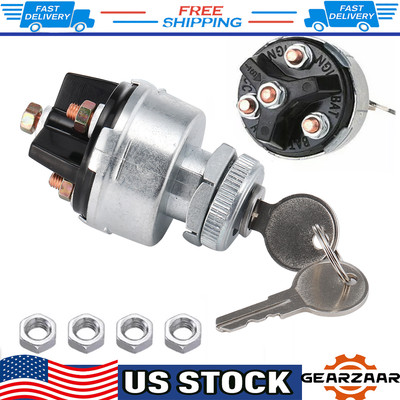 Universal Ignition Key Starter Switch With 2 Keys For Car Tractor ...